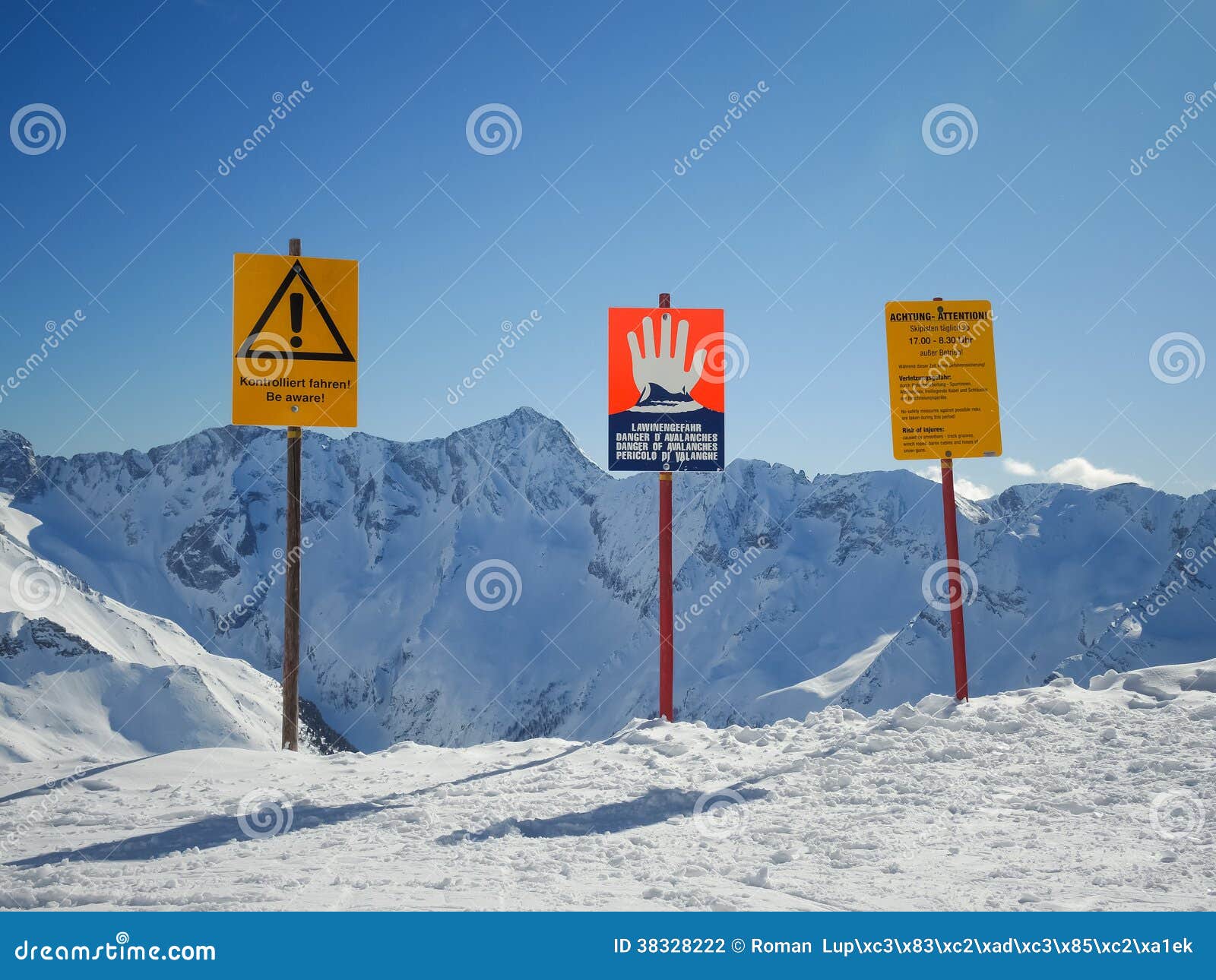 Danger - Warning signs stock photo. Image of altitude - 38328222