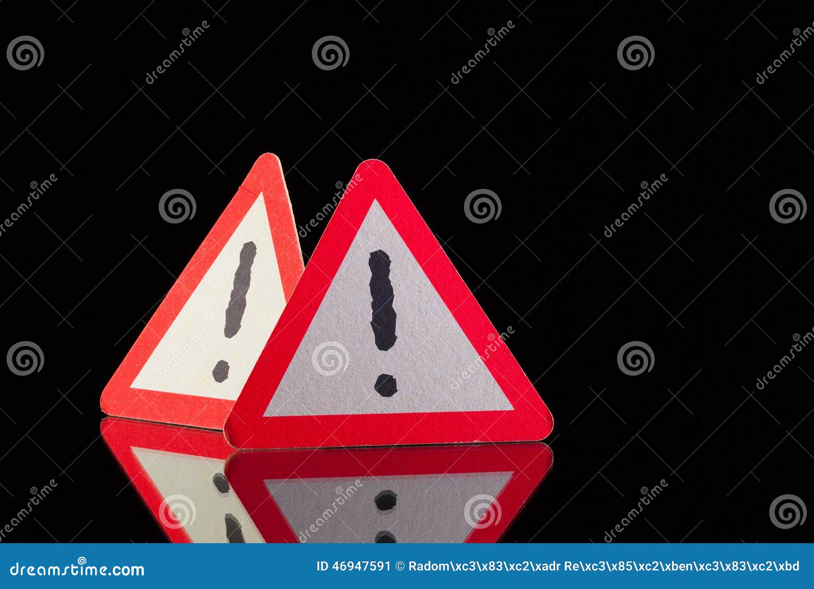 Danger warning signs stock image. Image of warning, error - 46947591