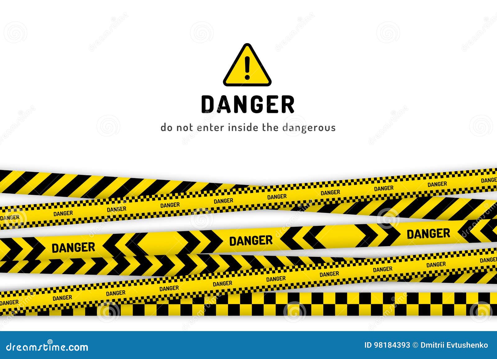 Danger website page stock vector. Illustration of criminal - 98184393