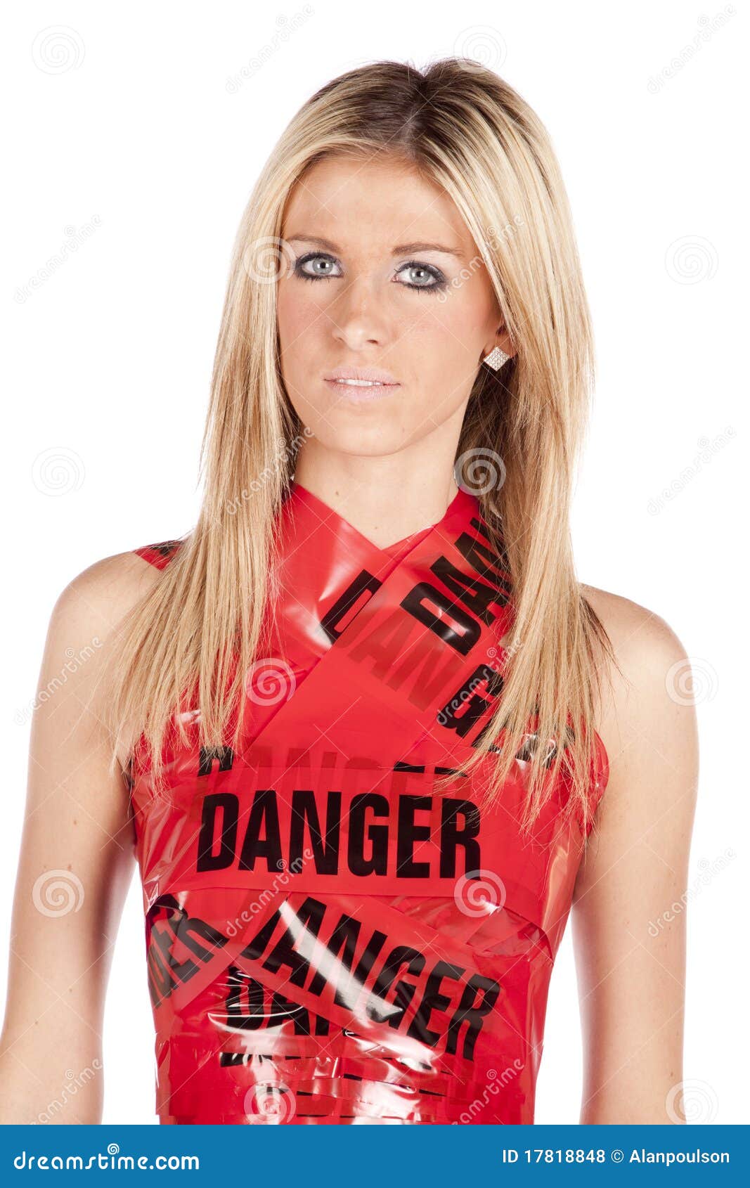 Danger Woman Upper Body Serious Stock Photo - Image of dress, caucasian ...