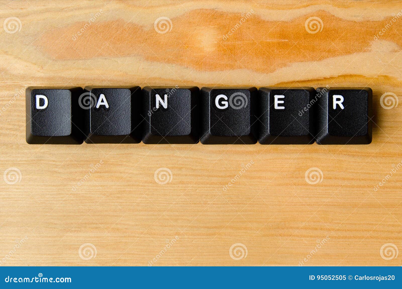 Danger word stock image. Image of text, letters, keyword - 95052505