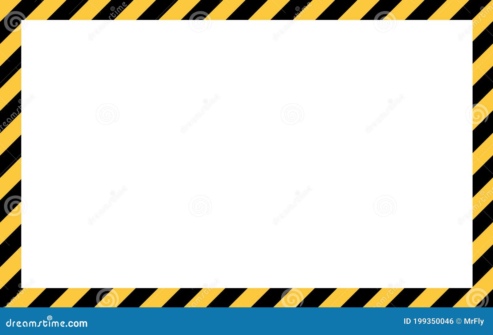 Danger, Yellow and Black Border, Template, Vector Illustration Stock ...