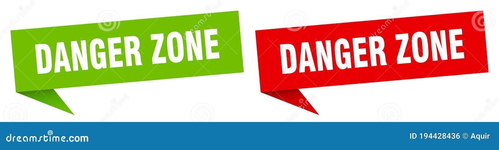 Danger Zone Banner. Danger Zone Speech Bubble Label Set Stock Vector ...