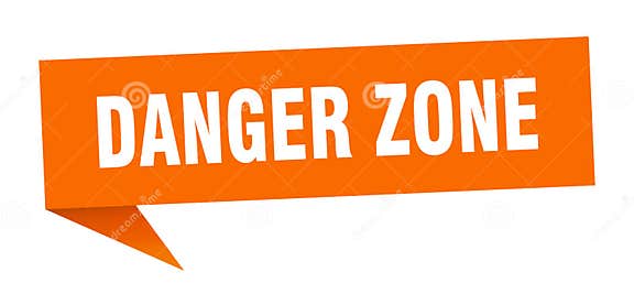 Danger Zone Banner. Danger Zone Speech Bubble Stock Vector ...