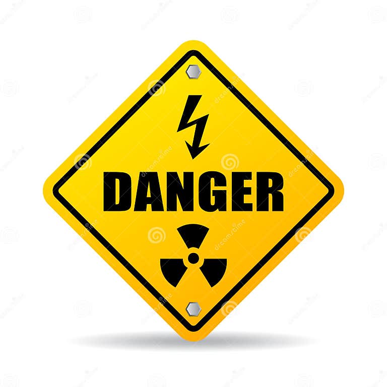 Danger Zone Caution Vector Sign Stock Vector - Illustration of ...