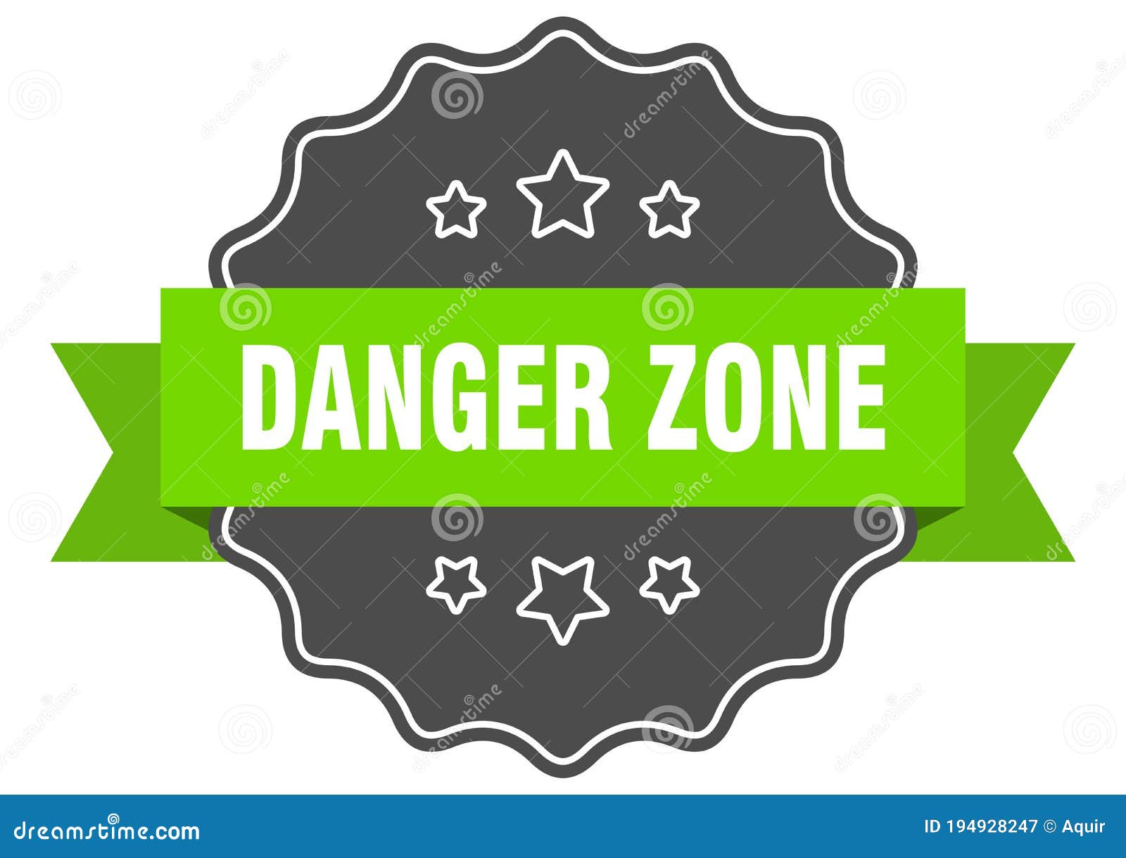 Danger Zone Label. Danger Zone Isolated Seal. Sticker. Sign Stock ...