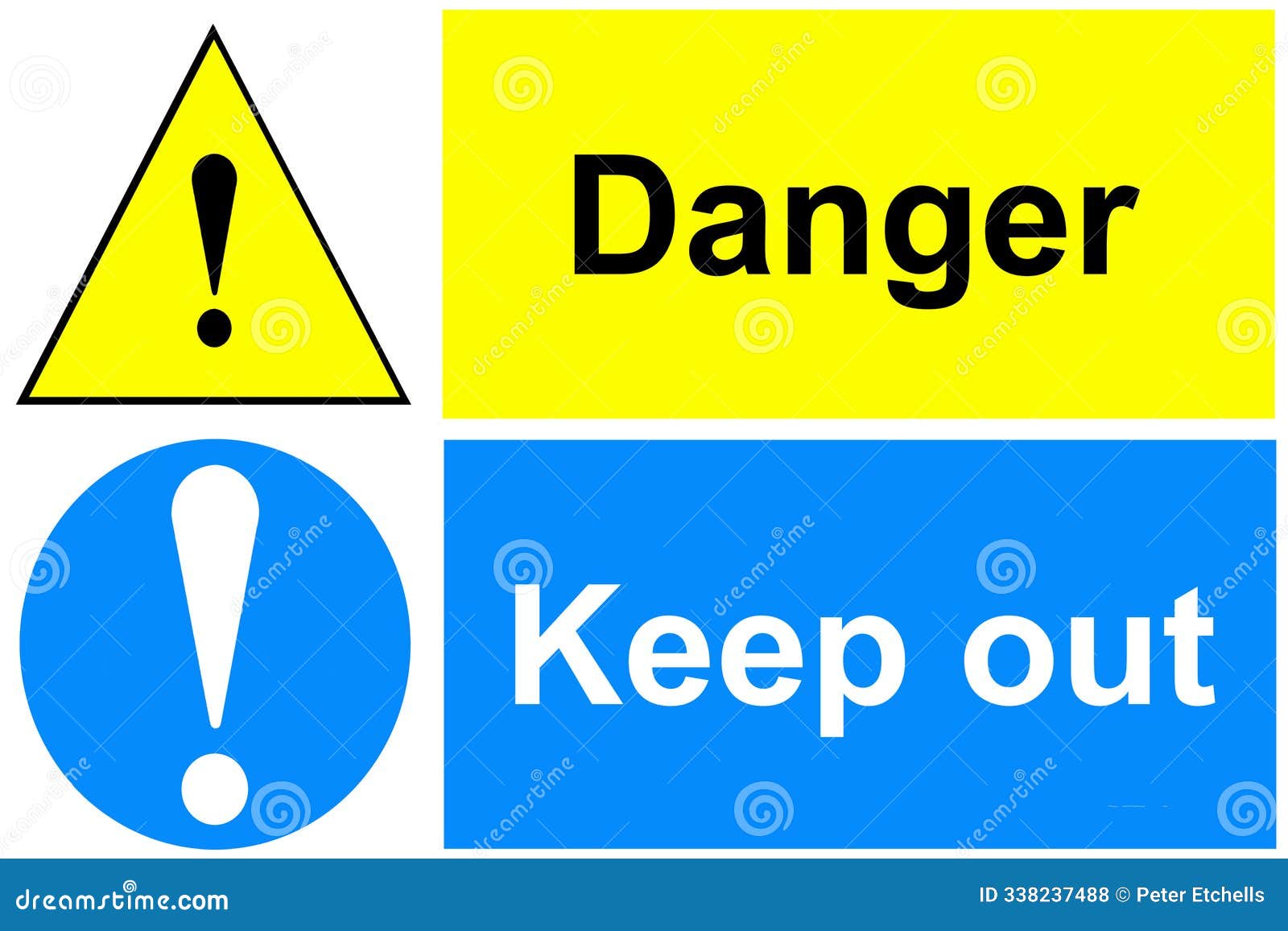 Danger keep out sign stock illustration. Illustration of area - 338237488