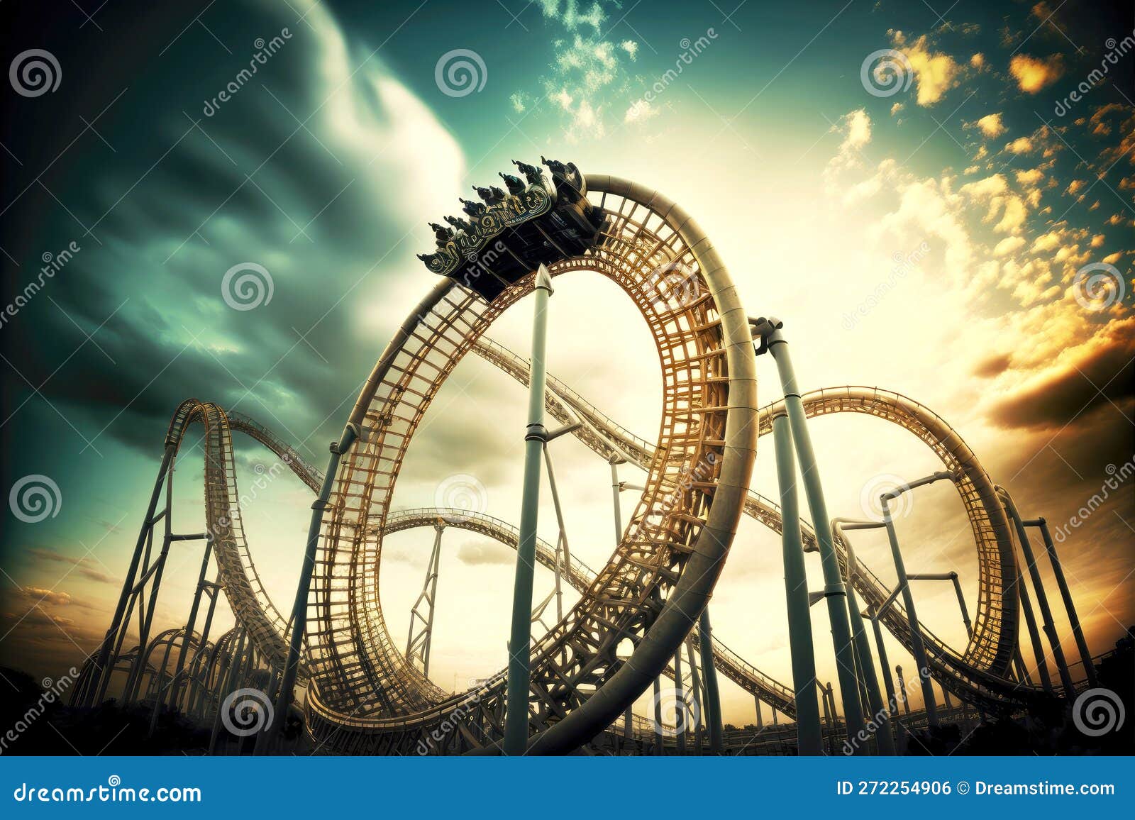Dangerous Attraction for Entertainment in Amusement Park in Form of ...