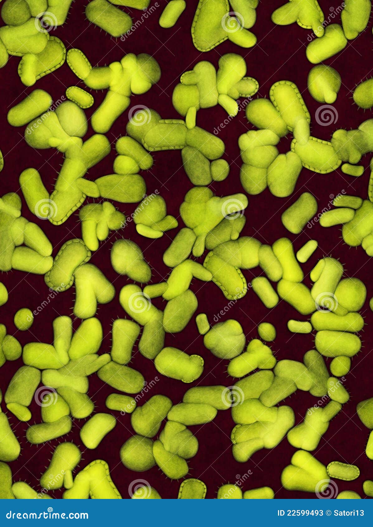 Dangerous bacteria stock illustration. Illustration of micro - 22599493