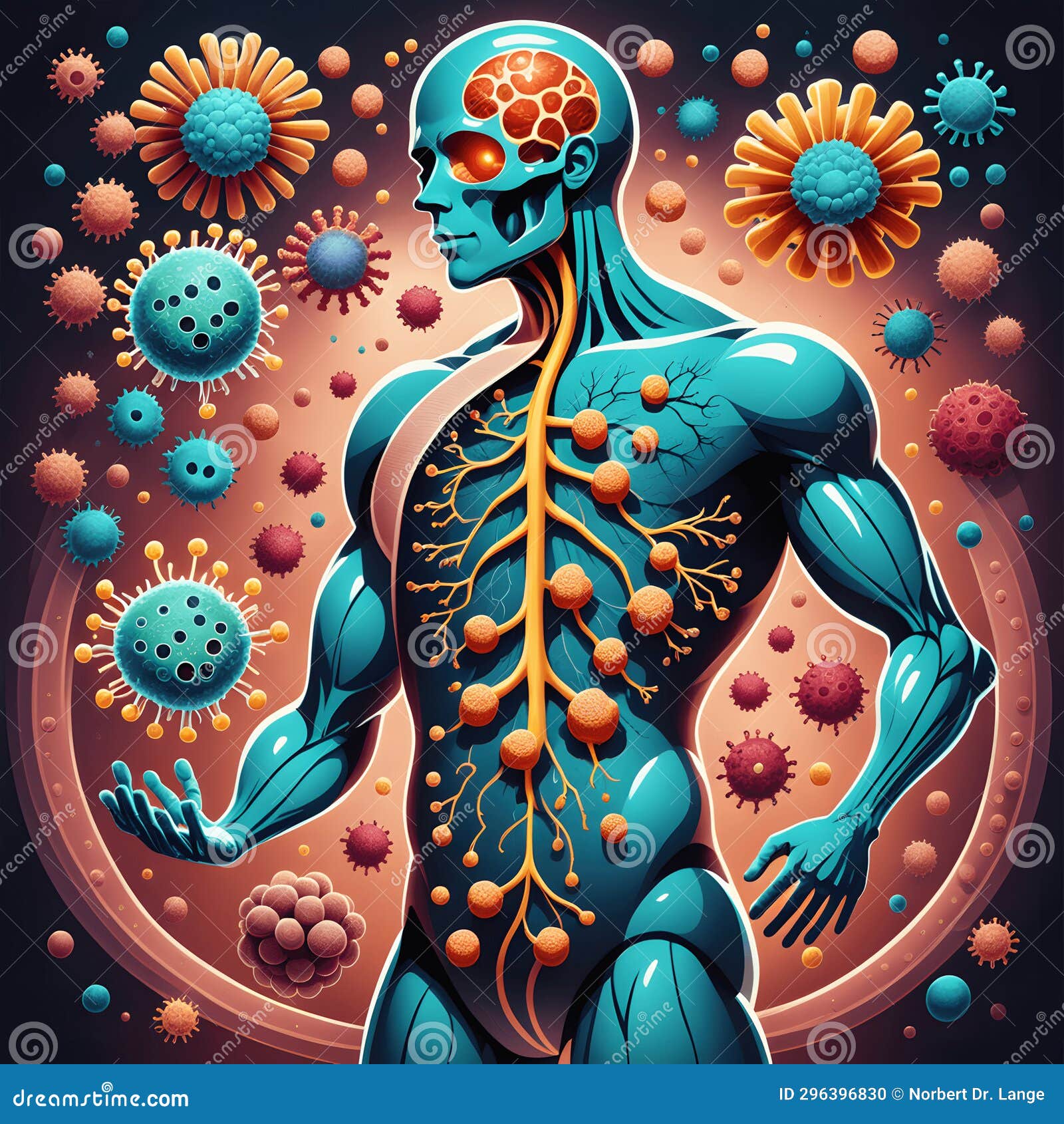 Dangerous Bacteria, AI-Generatet Stock Illustration - Illustration of ...
