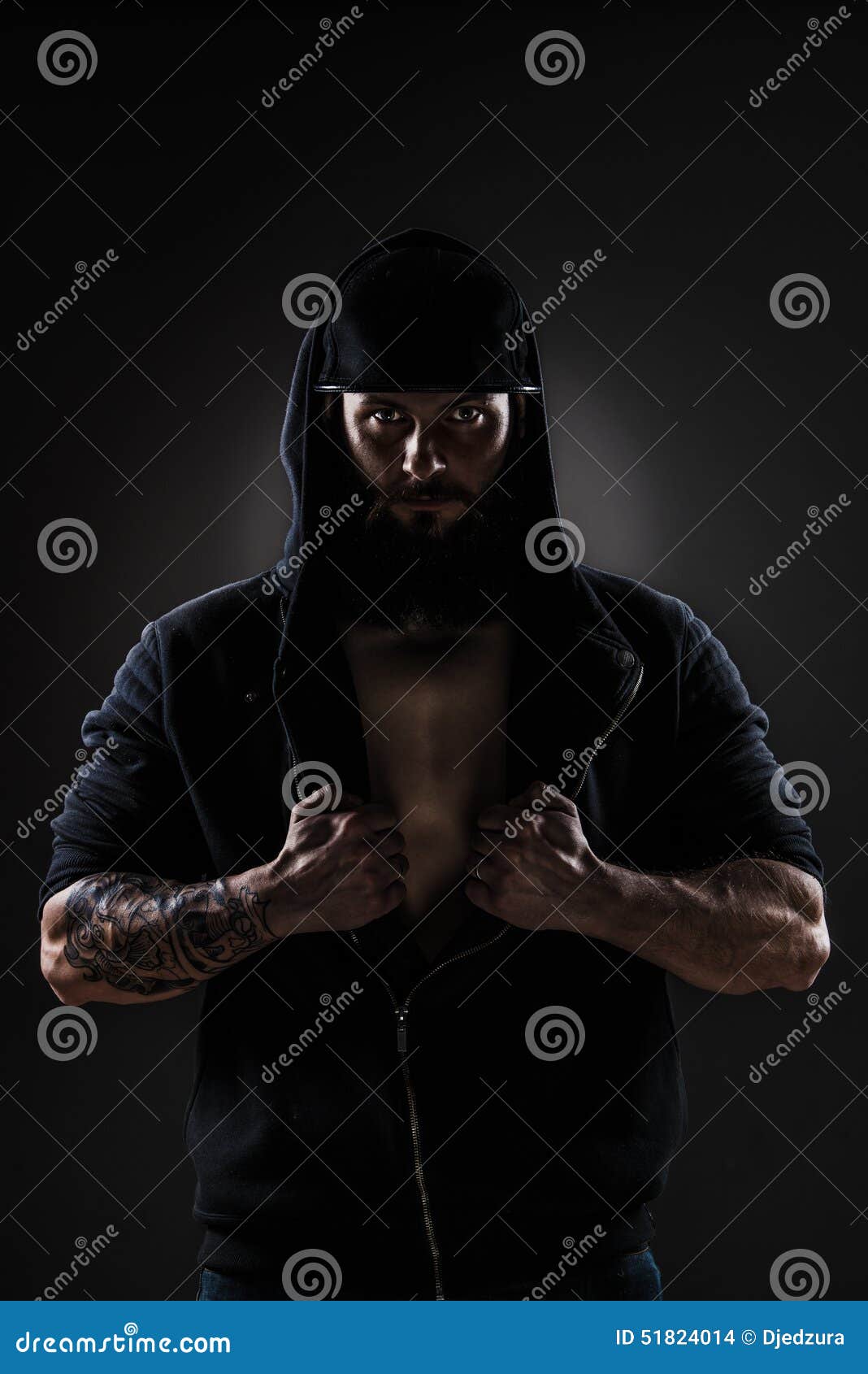 Evil Looking Hooded Man Royalty-Free Stock Image | CartoonDealer.com ...
