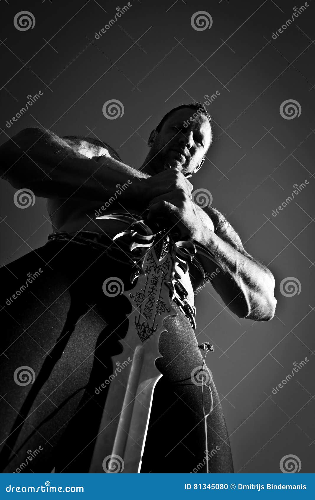 Dangerous bodybuilder stock photo. Image of crime, macho - 81345080