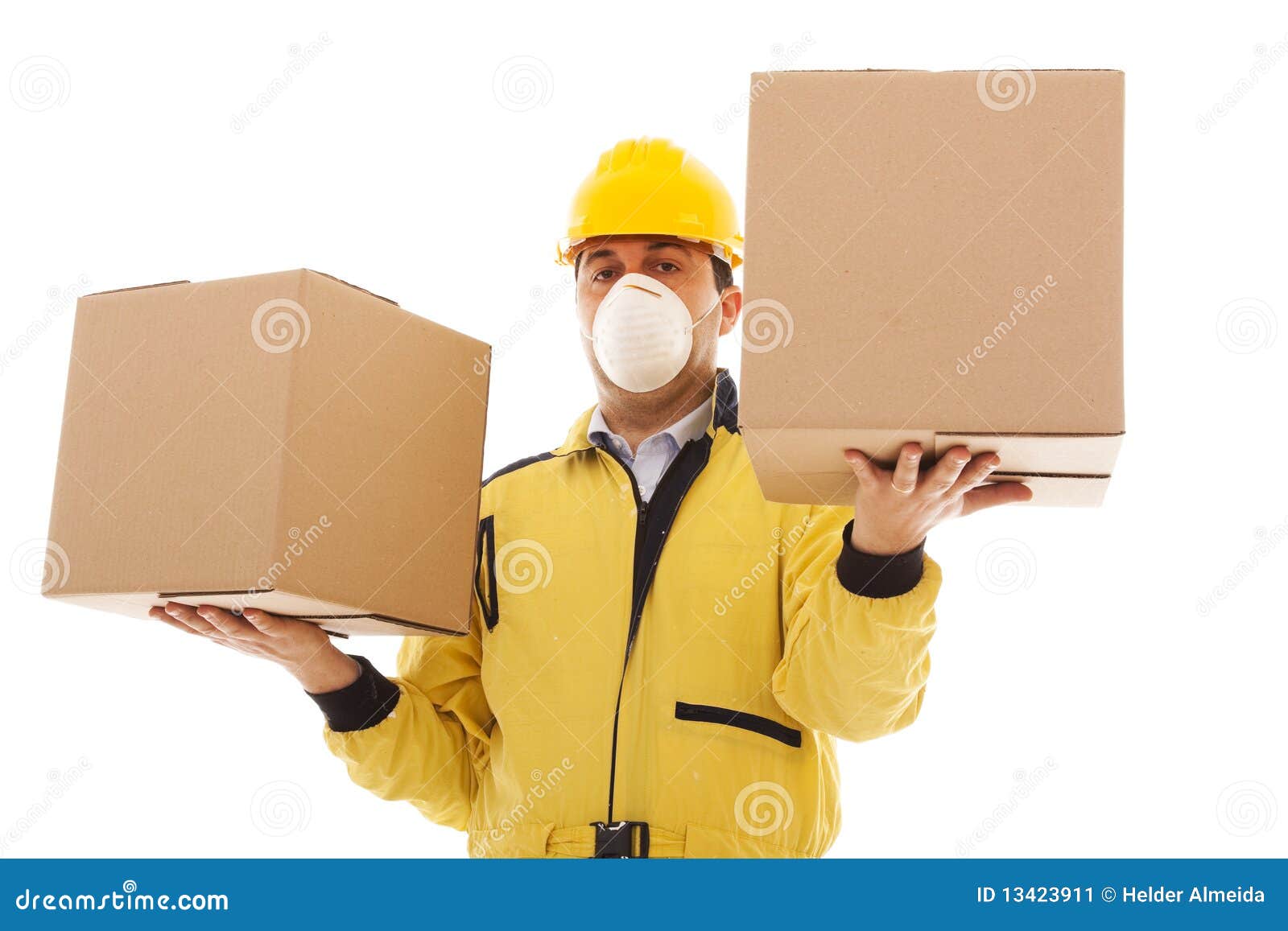 Dangerous box stock image. Image of employee, builder - 13423911
