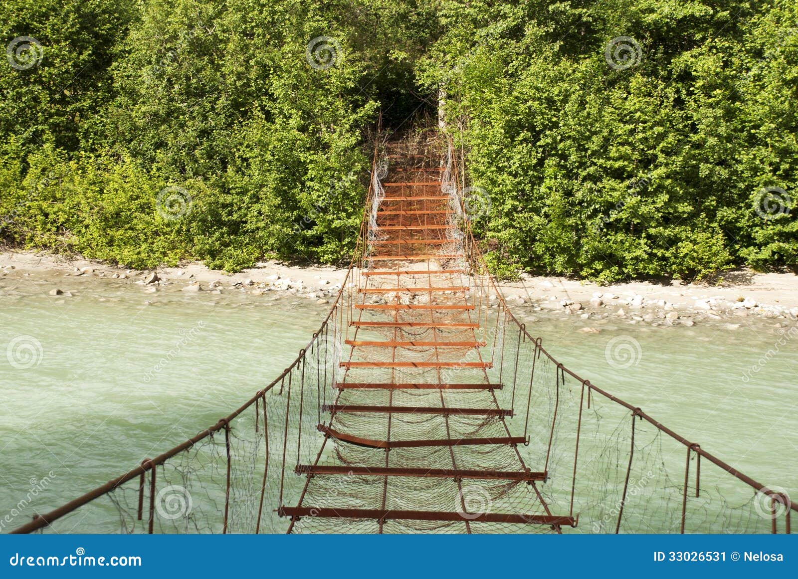 Dangerous Bridge stock image. Image of foodpath, forest - 33026531