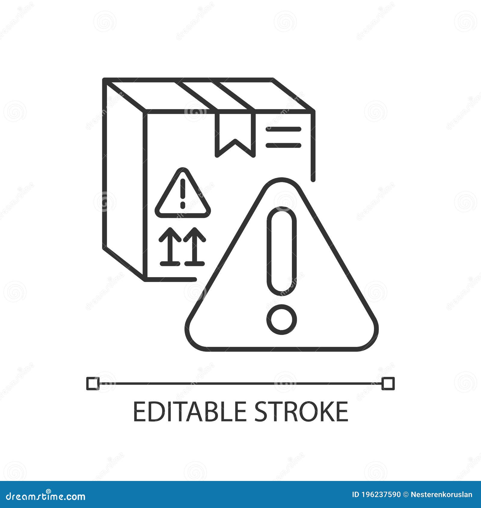 Dangerous Cargo Sign. Marking Of Transport And Transported Goods With ...
