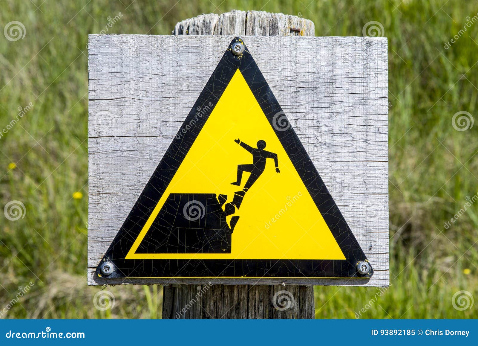 Dangerous Cliff Edge stock image. Image of death, cautious - 93892185