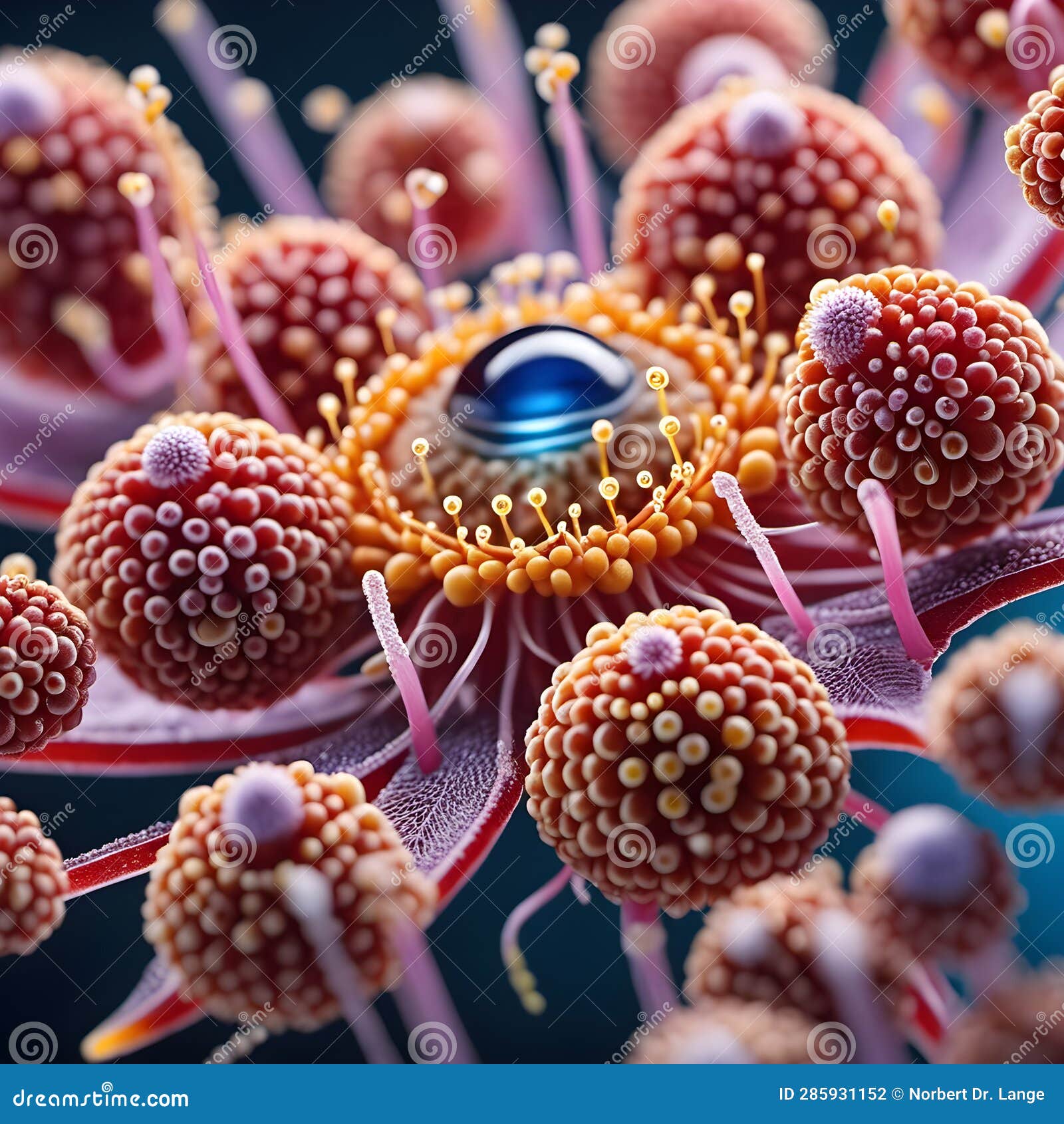 Dangerous Colorful Pathogens Stock Photo - Image of viruses, organic ...