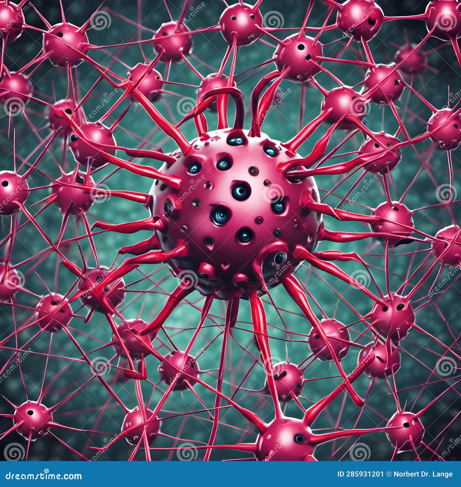 Dangerous Colorful Pathogens Stock Illustration - Illustration of ...