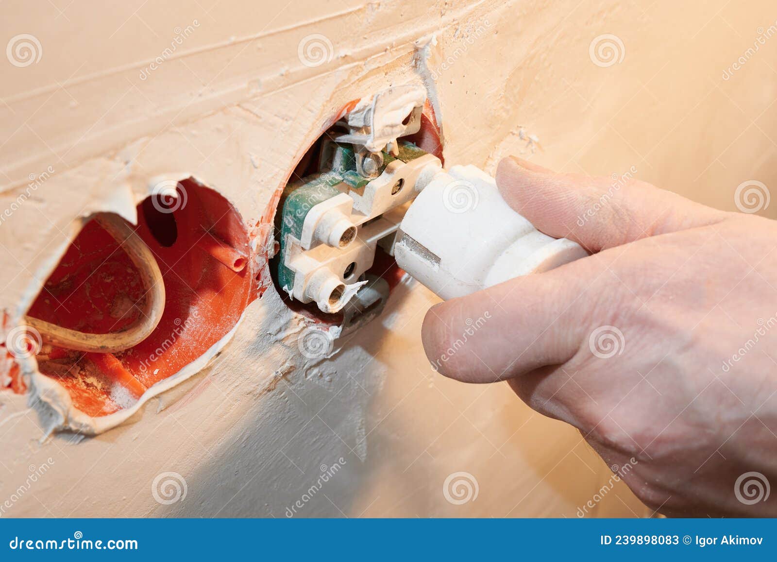 Dangerous Connection of an Electrical Plug To a New Socket without a ...