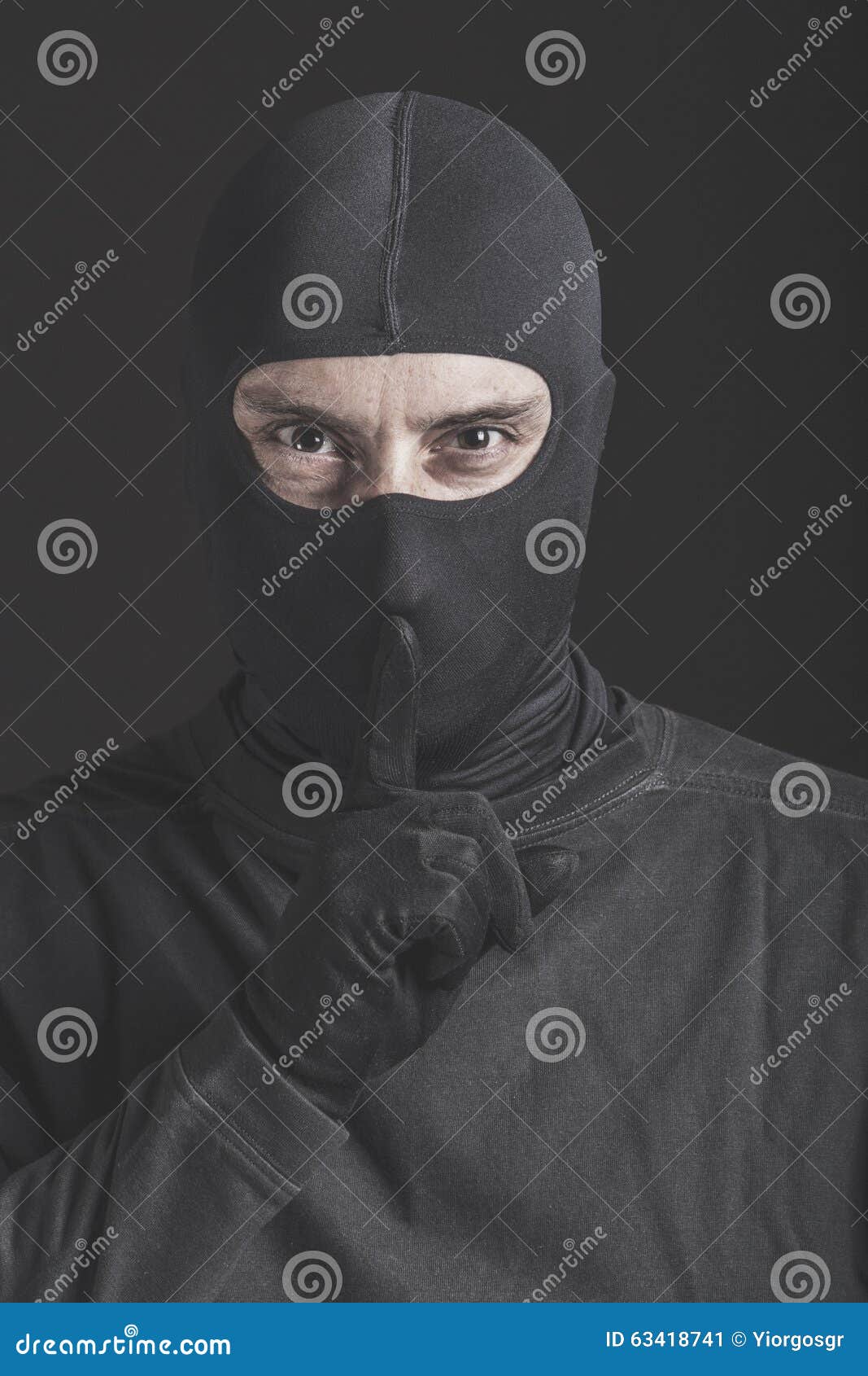 Dangerous Criminal Portrait Stock Image - Image of alert, male: 63418741