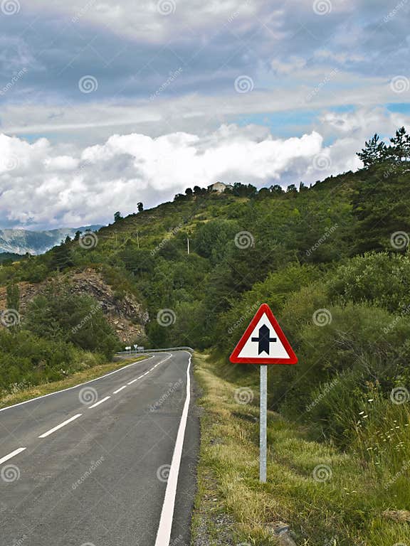 Dangerous Crossing stock image. Image of information, vibrant - 7500875
