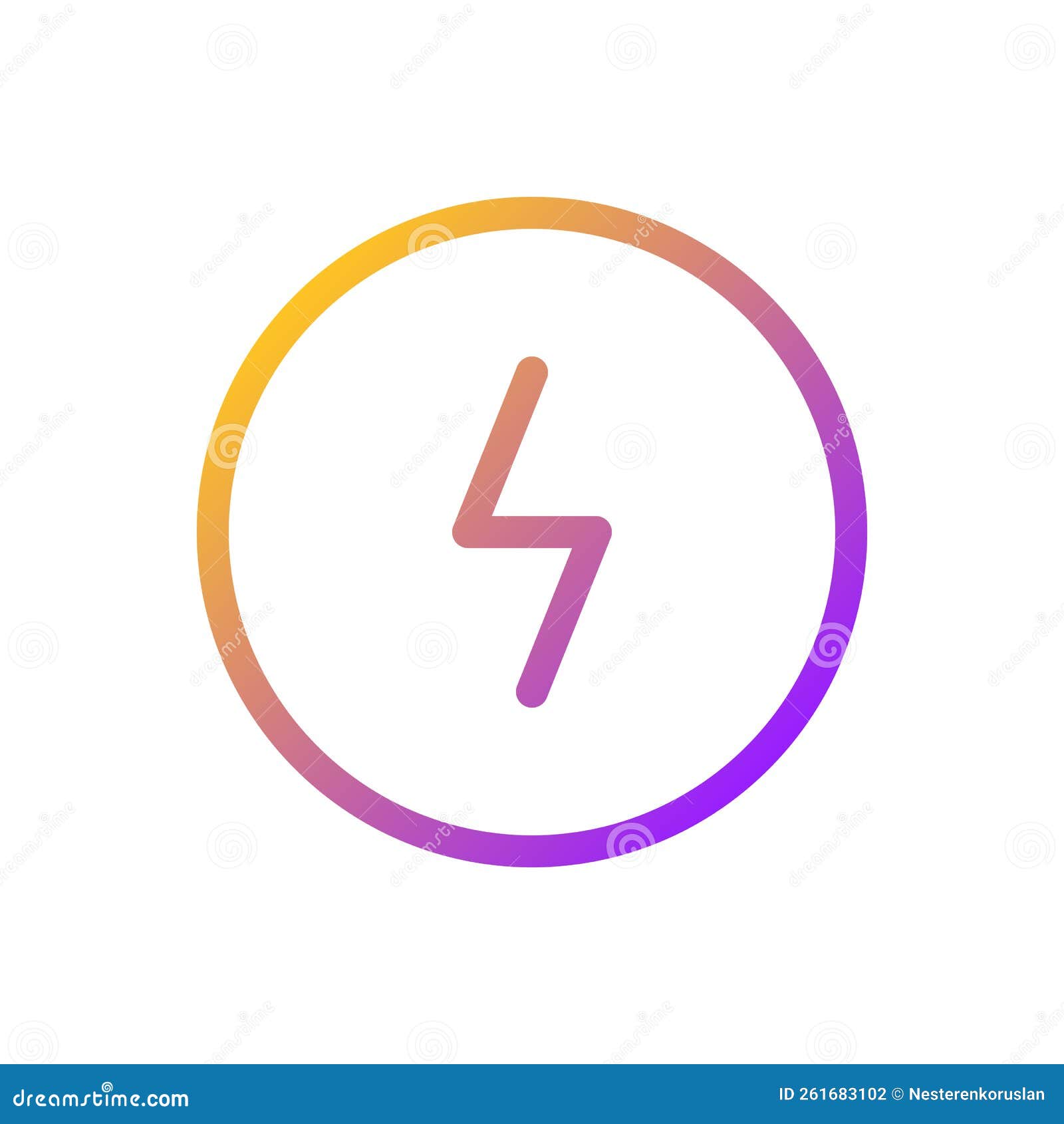 Dangerous Current Pixel Perfect Gradient Linear Ui Icon Stock Vector - Illustration of pictogram ...
