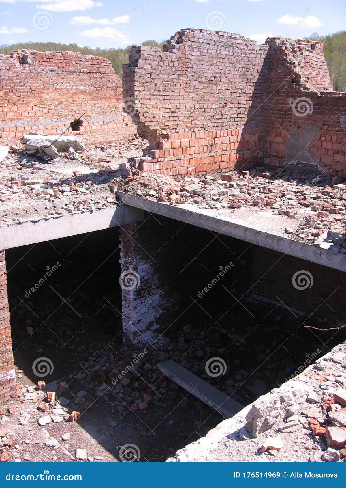 Dangerous, Destroyed Foundation in the Sewer Underground Sinkhole in ...