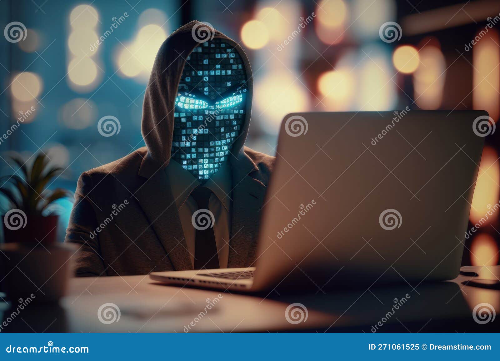 Dangerous Digital Hacker Breaks Into Data Server, Dark Atmosphere Stock ...
