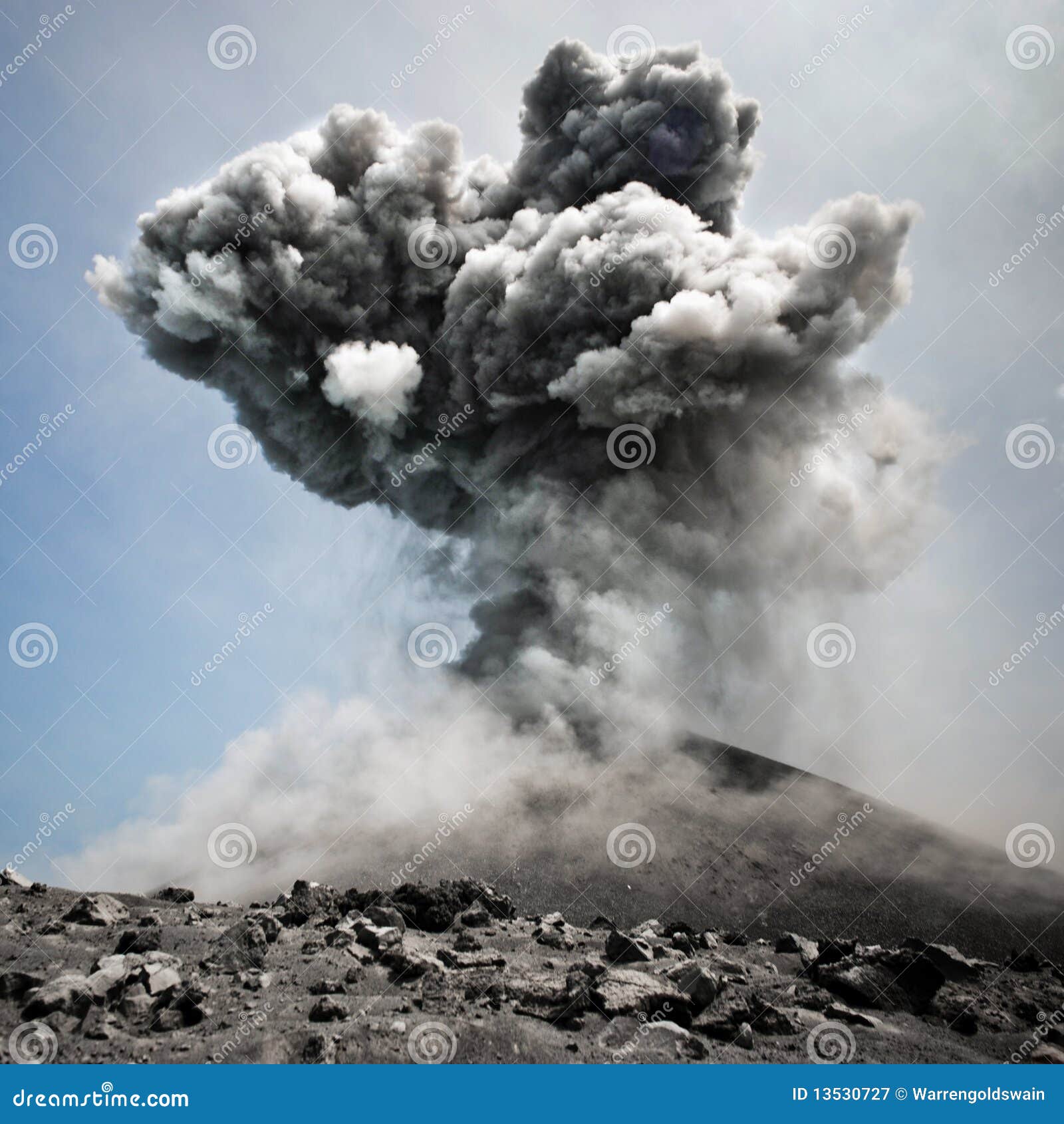 Dangerous explosion stock image. Image of indonesia, island - 13530727