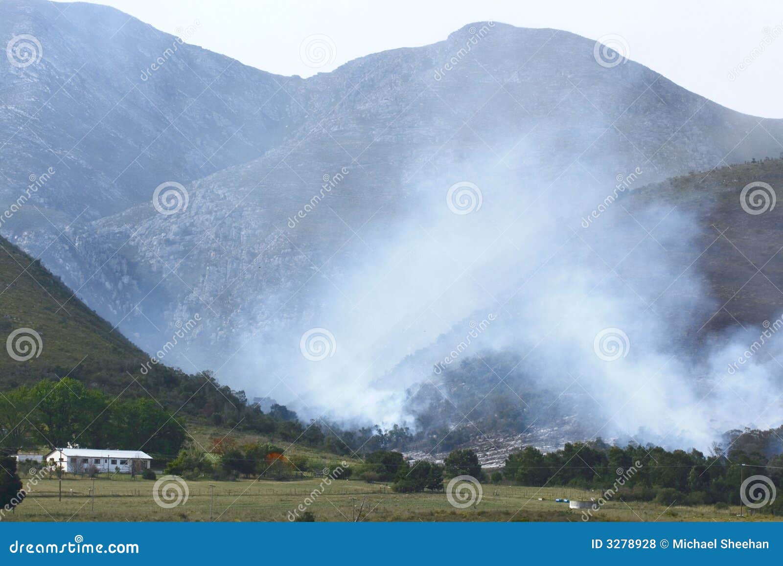 Dangerous fire stock photo. Image of hill, wind, fire - 3278928