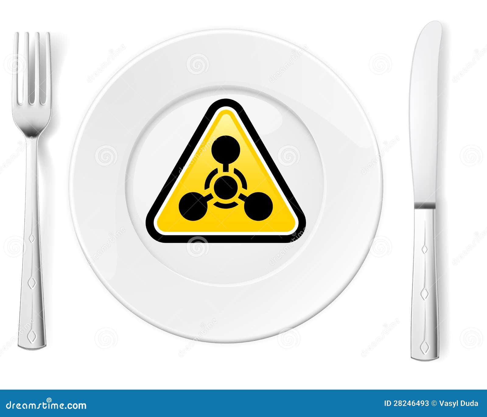 Dangerous food stock vector. Illustration of ceramic - 28246493