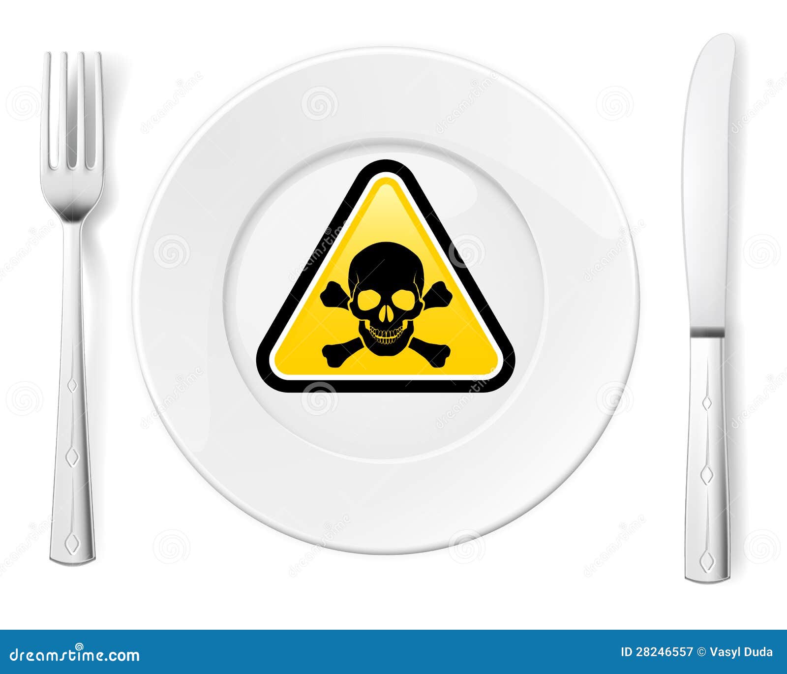 Dangerous food stock vector. Illustration of place, dinning - 28246557