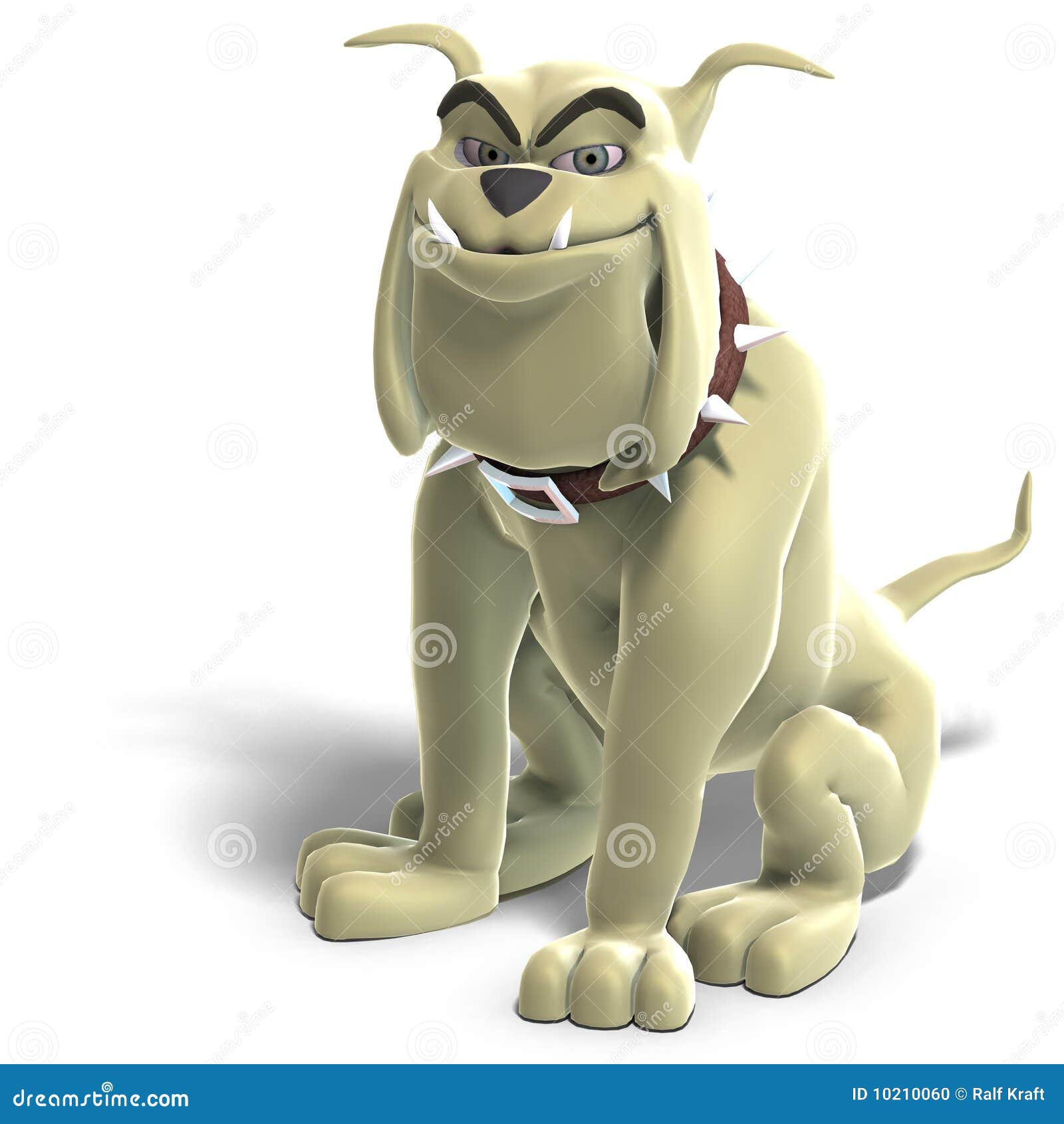 Dangerous and Funny Toon Dog Stock Illustration - Illustration of ...