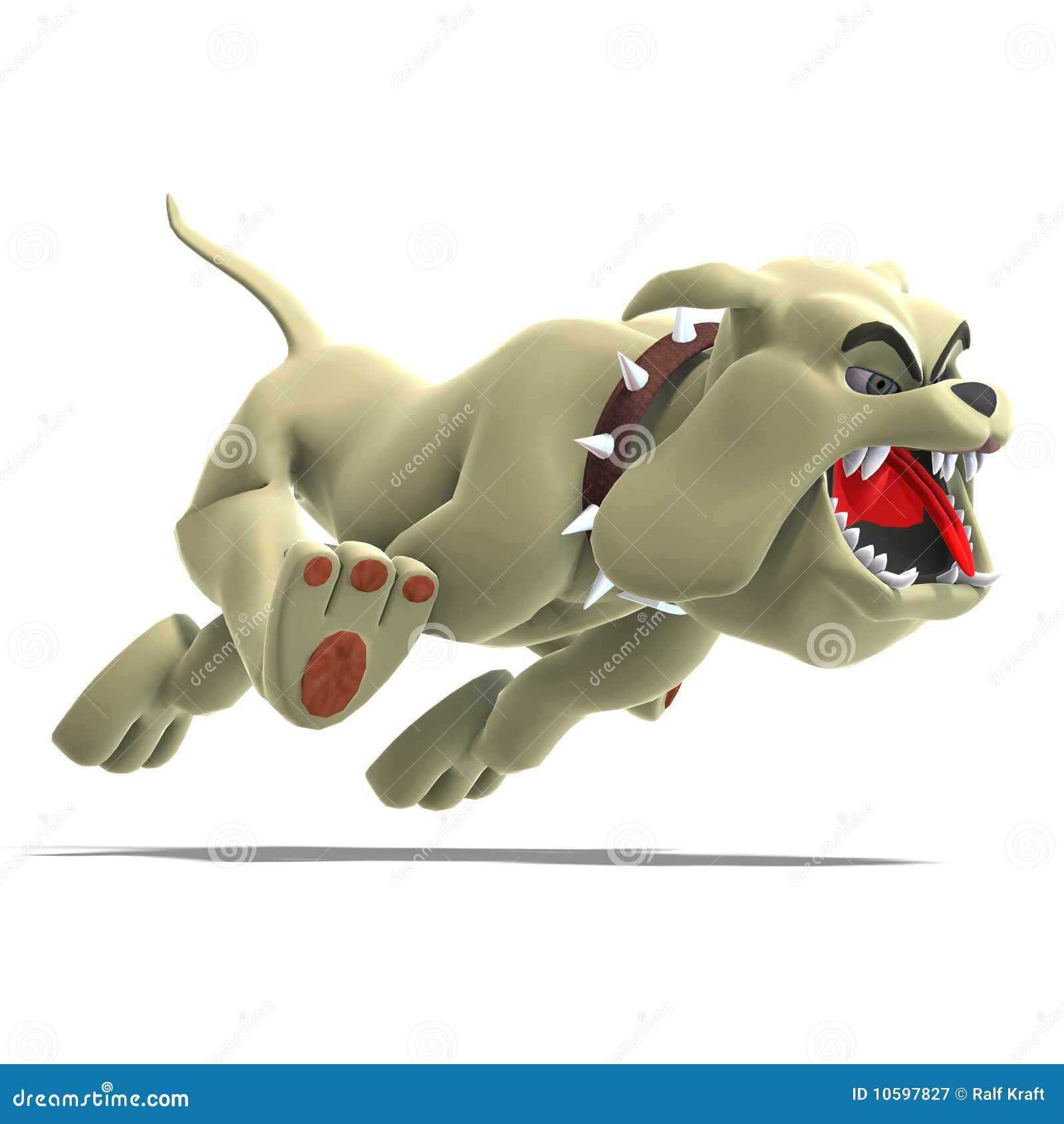 Dangerous and Funny Toon Dog Stock Illustration - Illustration of hero ...