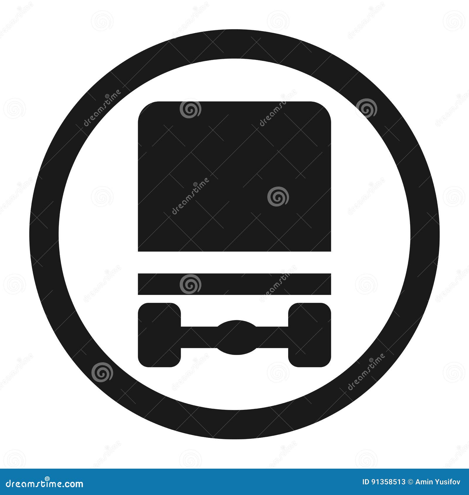 Dangerous Goods Transport Prohibition Sign Icon Stock Vector ...