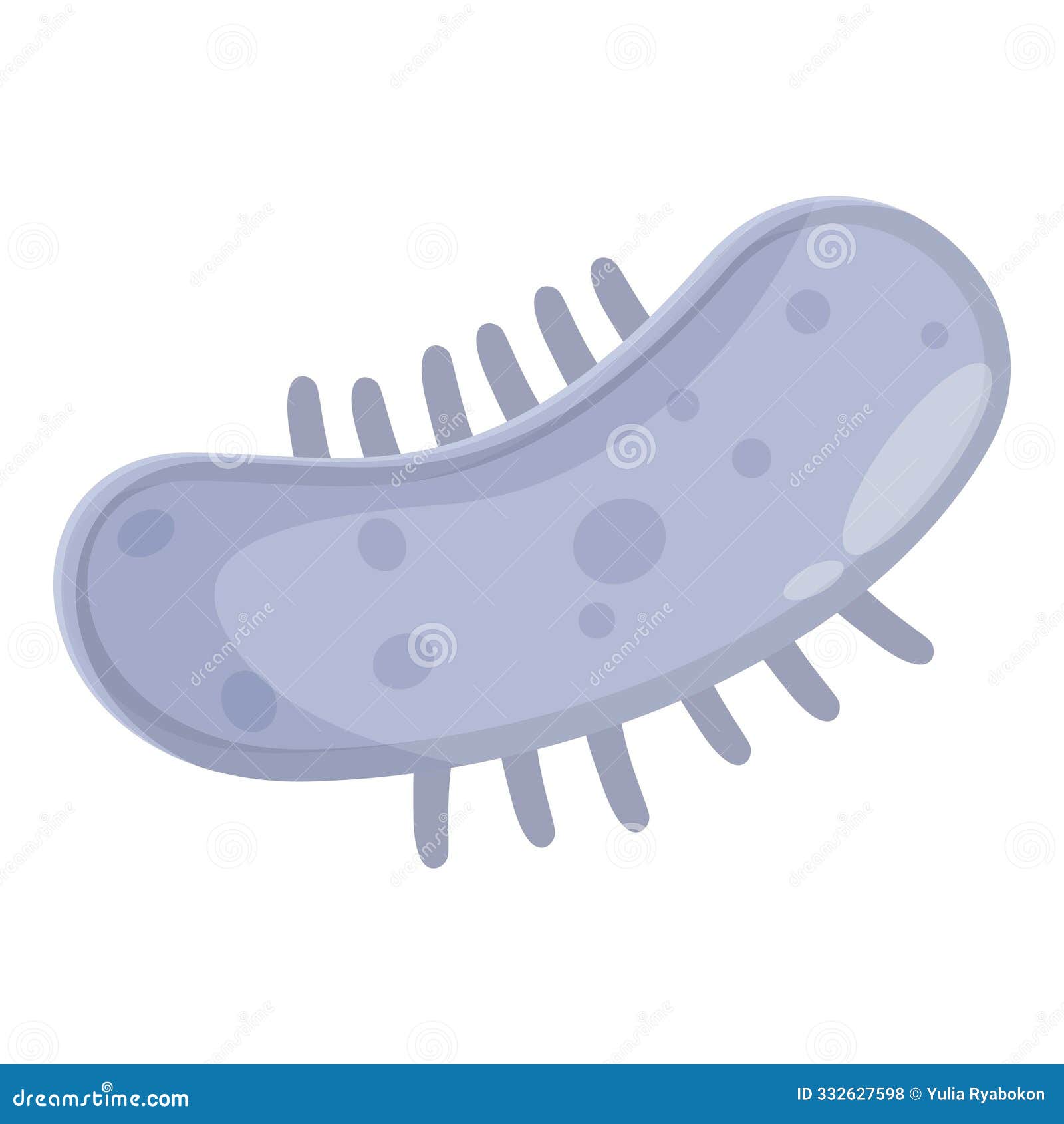Dangerous Grey Bacteria Spreading Using Multiple Flagella Stock ...