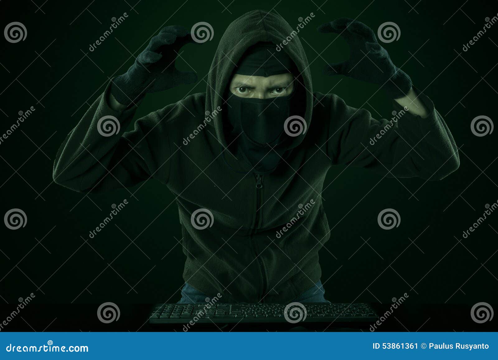 Dangerous hacker stock image. Image of cracker, criminal - 53861361
