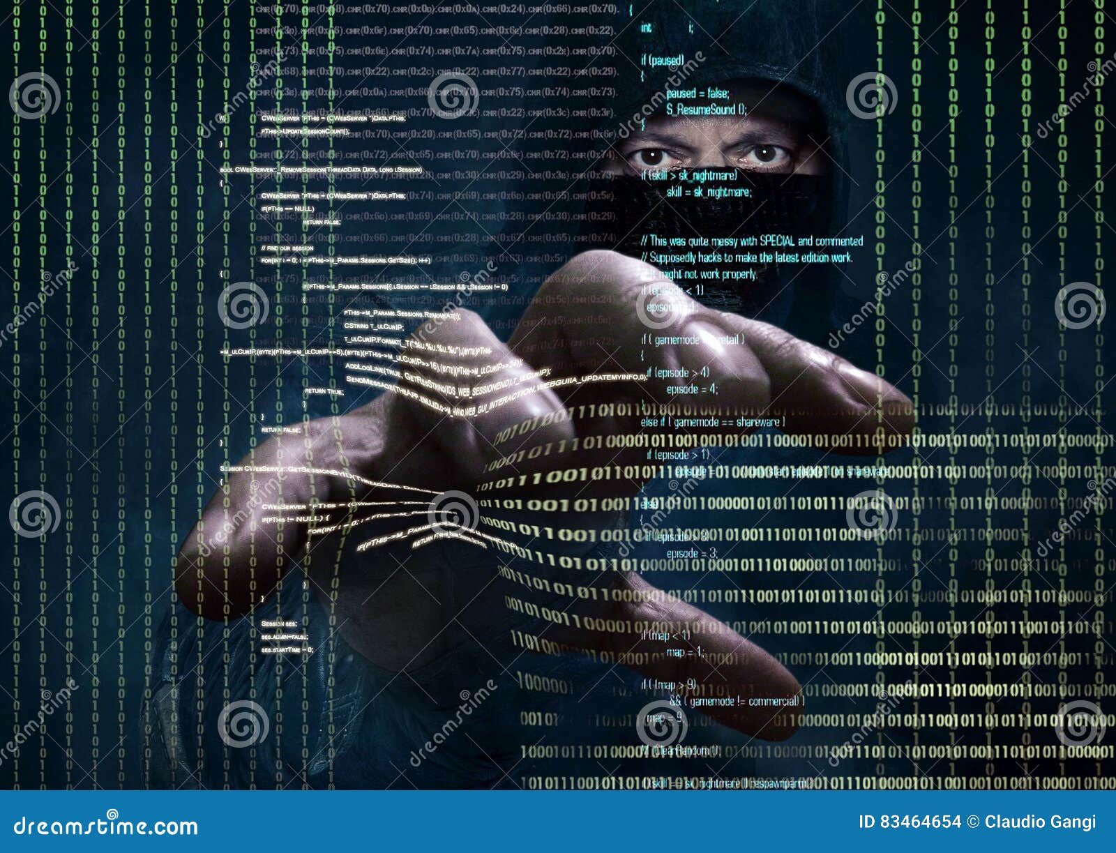 Dangerous Hacker Stealing Data -concept Stock Photo - Image of ...