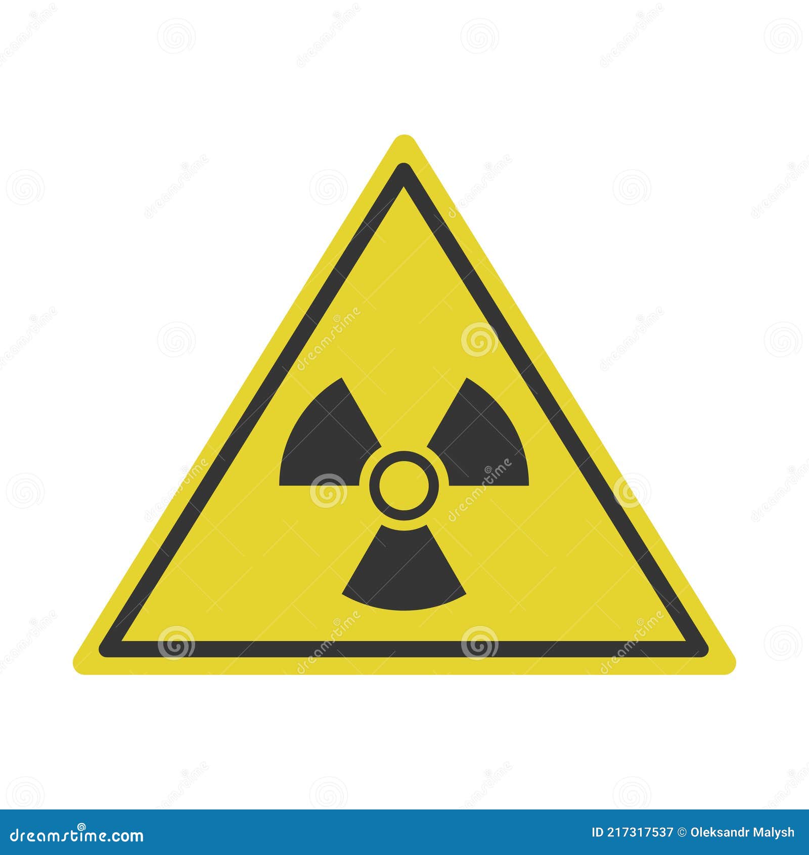 Dangerous Icon Radioactivity Atom Warning Vector Illustration Design ...