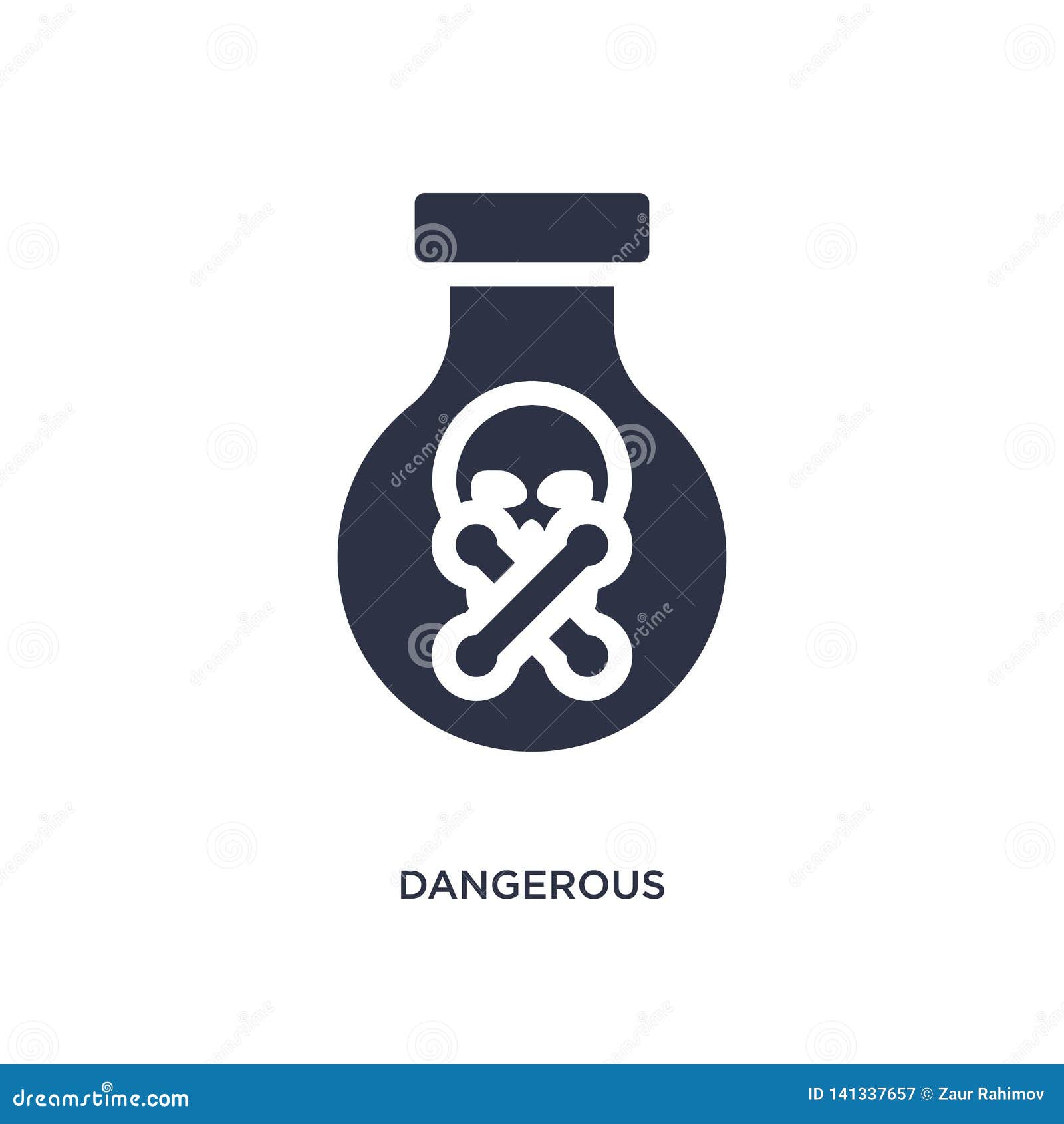 Dangerous Icon on White Background. Simple Element Illustration from ...