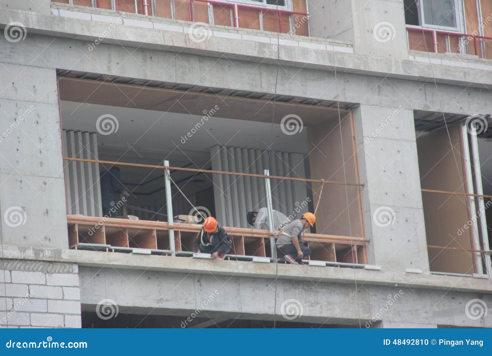 Dangerous Installation Workers Editorial Image - Image of altitude ...