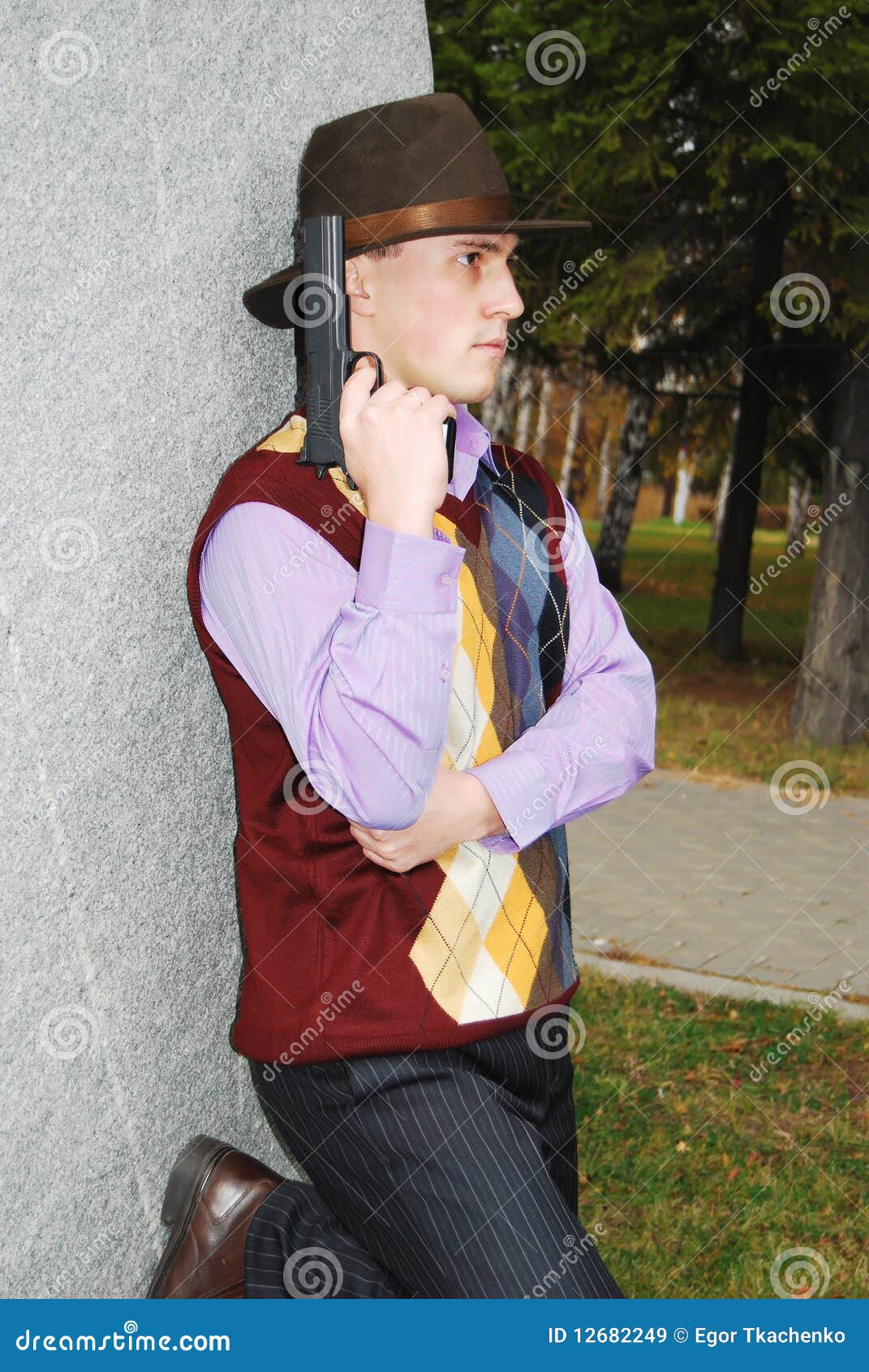 Dangerous looking mafia. stock image. Image of terrorist - 12682249