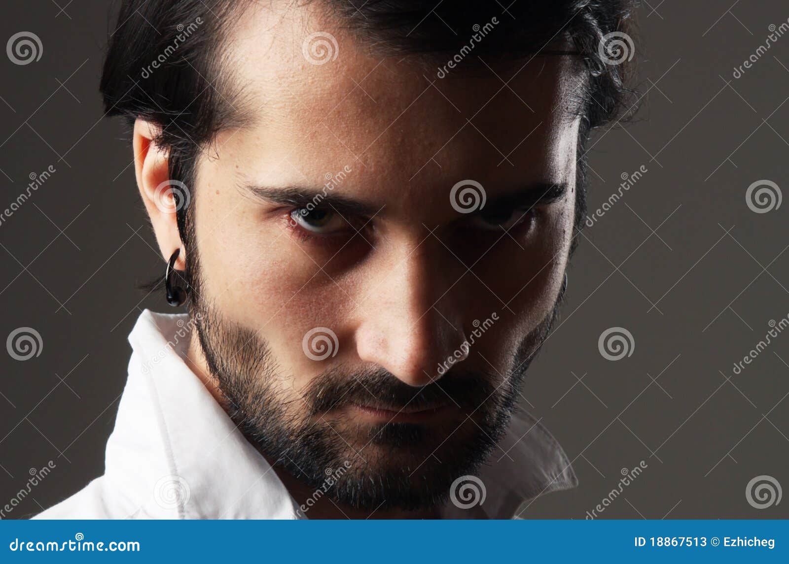 Dangerous man stock image. Image of white, actor, evil - 18867513
