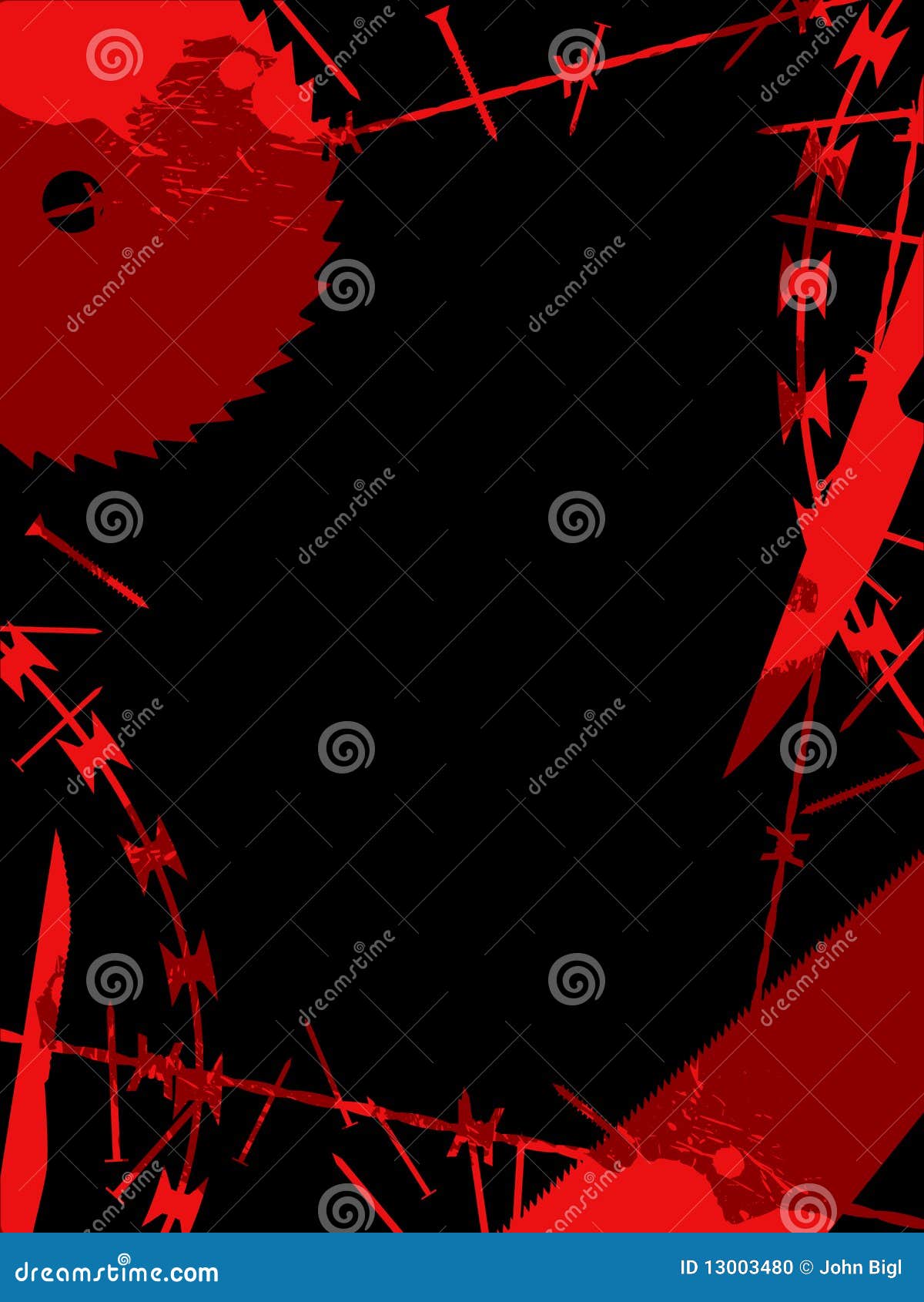 Dangerous Object Frame Vector Illustration | CartoonDealer.com #13003480