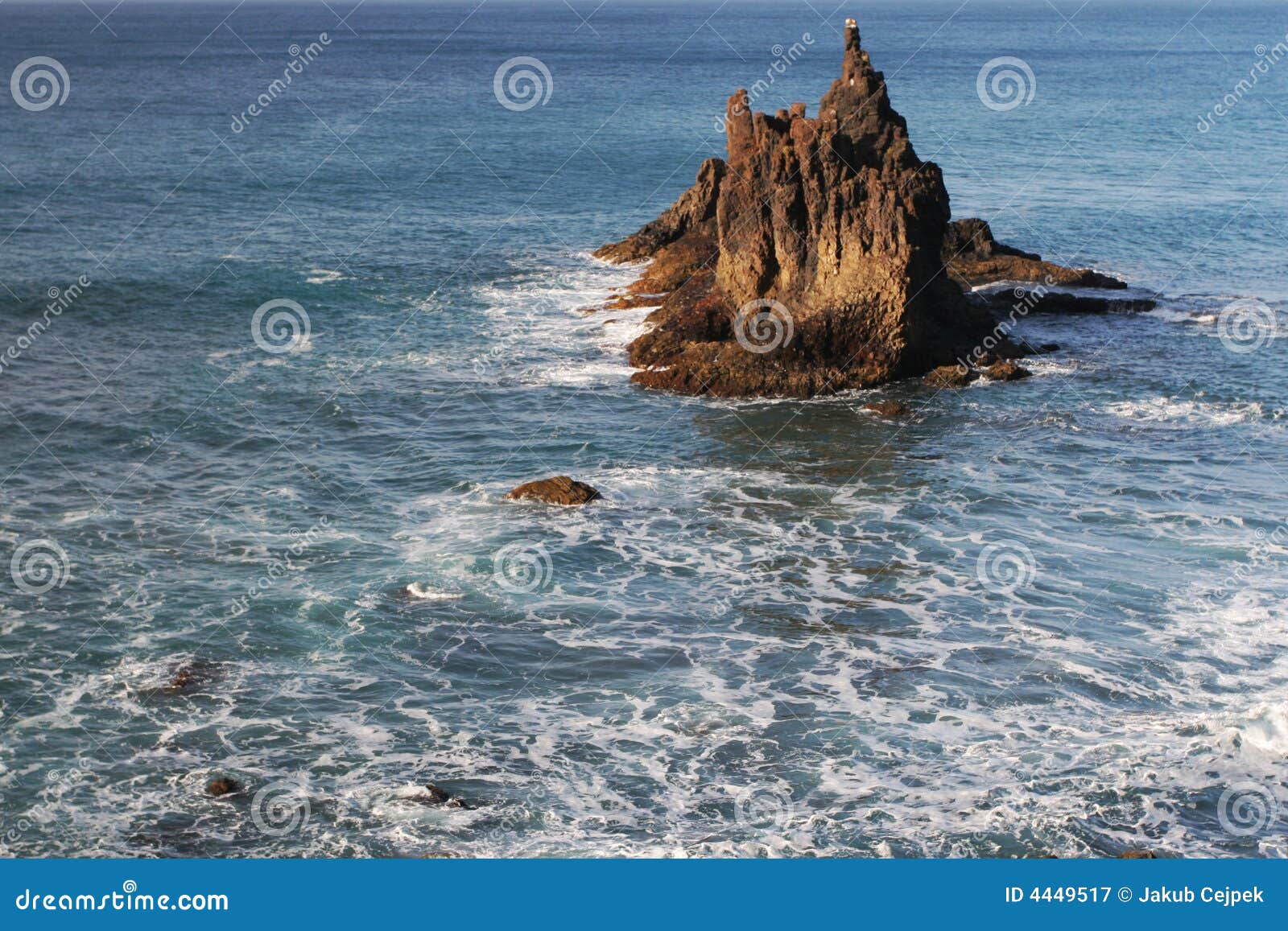 Dangerous ocean rock stock image. Image of islands, coast - 4449517