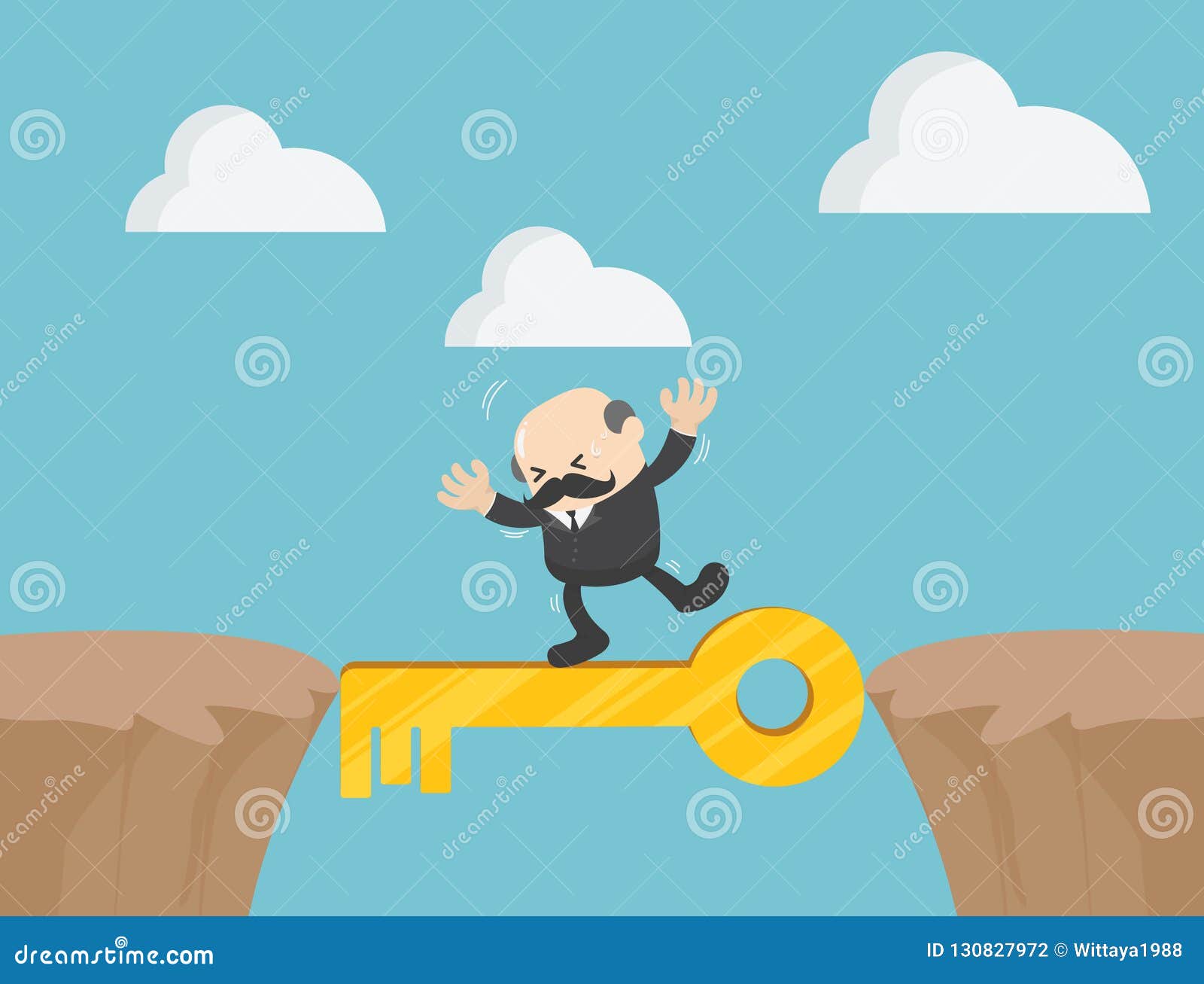 Path To Success Cartoon Vector | CartoonDealer.com #40700263