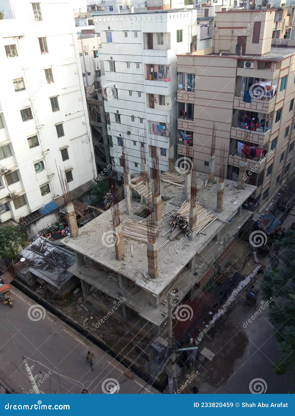 Dangerous Process of Building Construction Editorial Stock Image ...