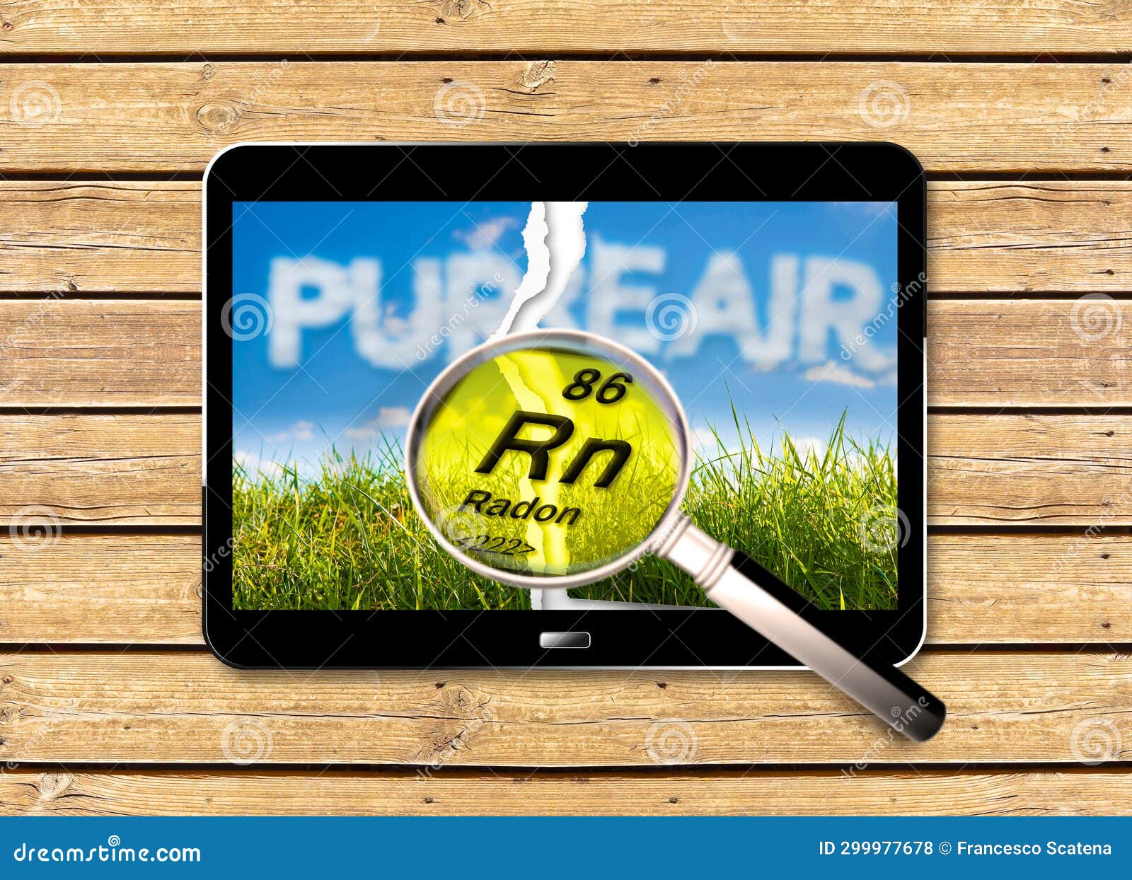 The Dangerous Radioactive Radon Gas Under the Ground Stock Illustration ...