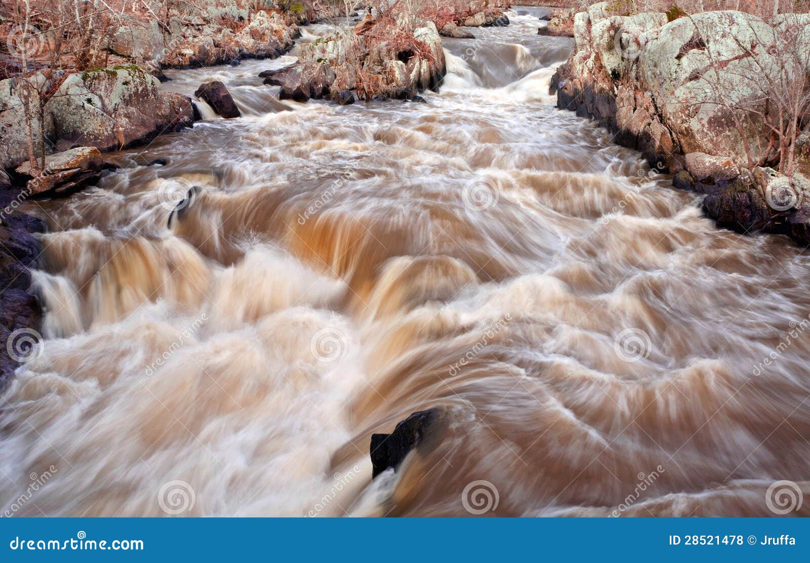 Dangerous Rapids on the Potomac River Stock Photo - Image of rocks ...