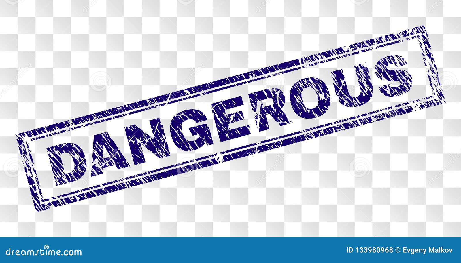 Scratched DANGEROUS Rectangle Stamp Stock Vector - Illustration of ...